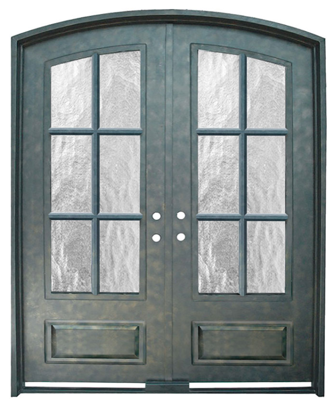 Carolina: 74″x98″ Segment 3/4 Lite Flemish Fixed Glass LH AB – Ironhaus ...